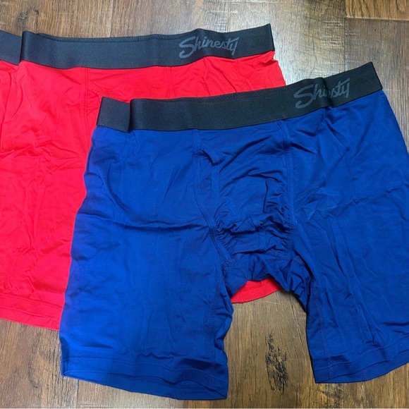 Shinesty | Underwear & Socks | Mens Red And Blue Boxer Briefs | Poshmark